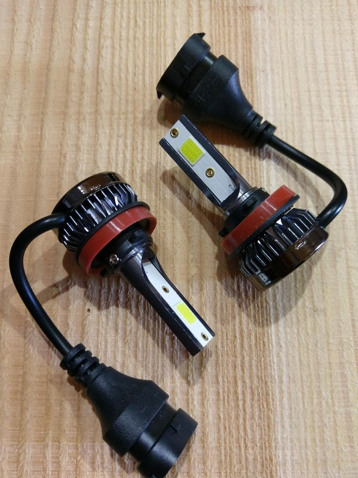 H7 Compact COB Bulbs, Lime Yellow/Green – SMD Automotive